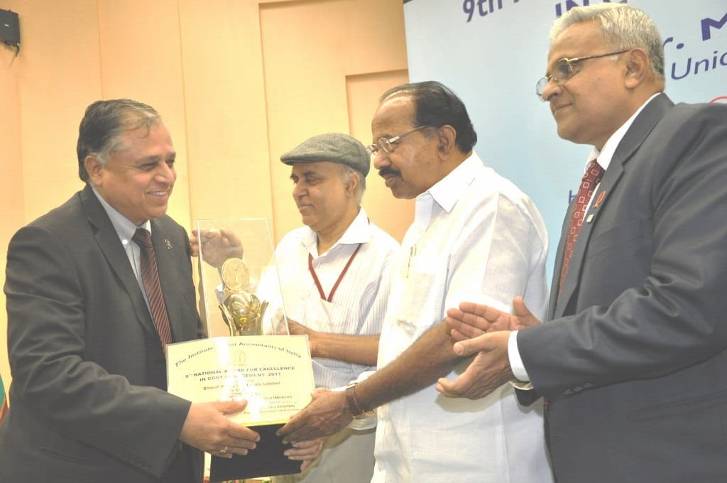 Mr. B.P. Rao, CMD, BHEL receiving ICAI National Award for… - TOP INDIAN ...