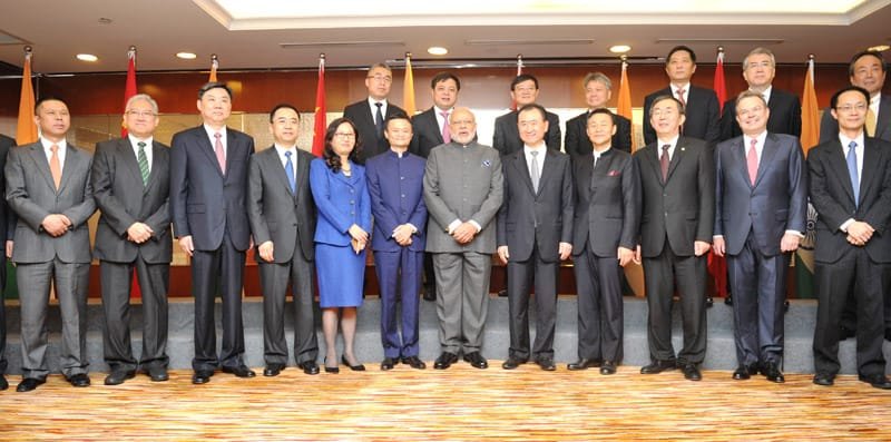 The Prime Minister, Shri Narendra Modi meets the Chinese CEOs, in ...