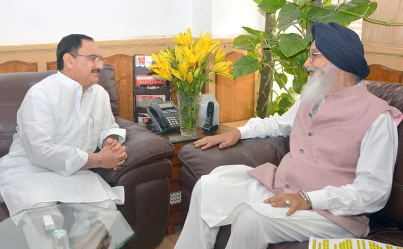 The Chief Minister of Punjab, Shri Prakash Singh Badal meeting the ...