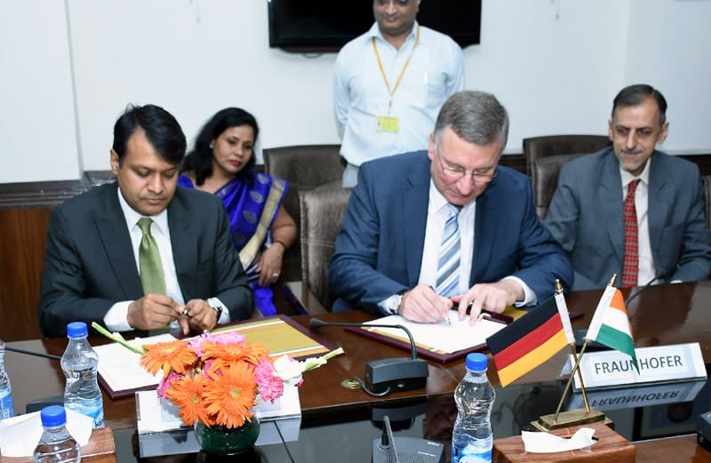 The Secretary, Department of Heavy Industry, Dr. R.S. Katoch witnessing ...