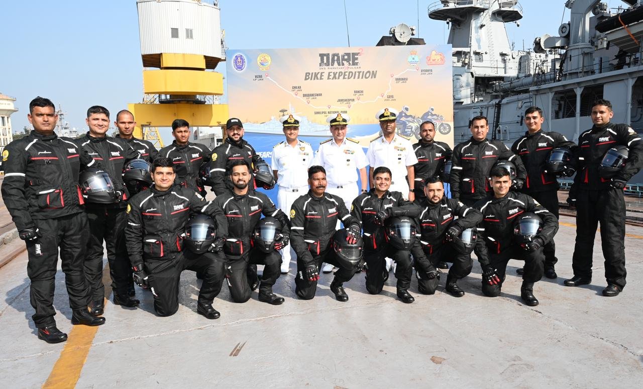 EASTERN NAVAL COMMAND FLAGS OFF ‘DARE SQUARE’ MOTORCYCLE EXPEDITION ...